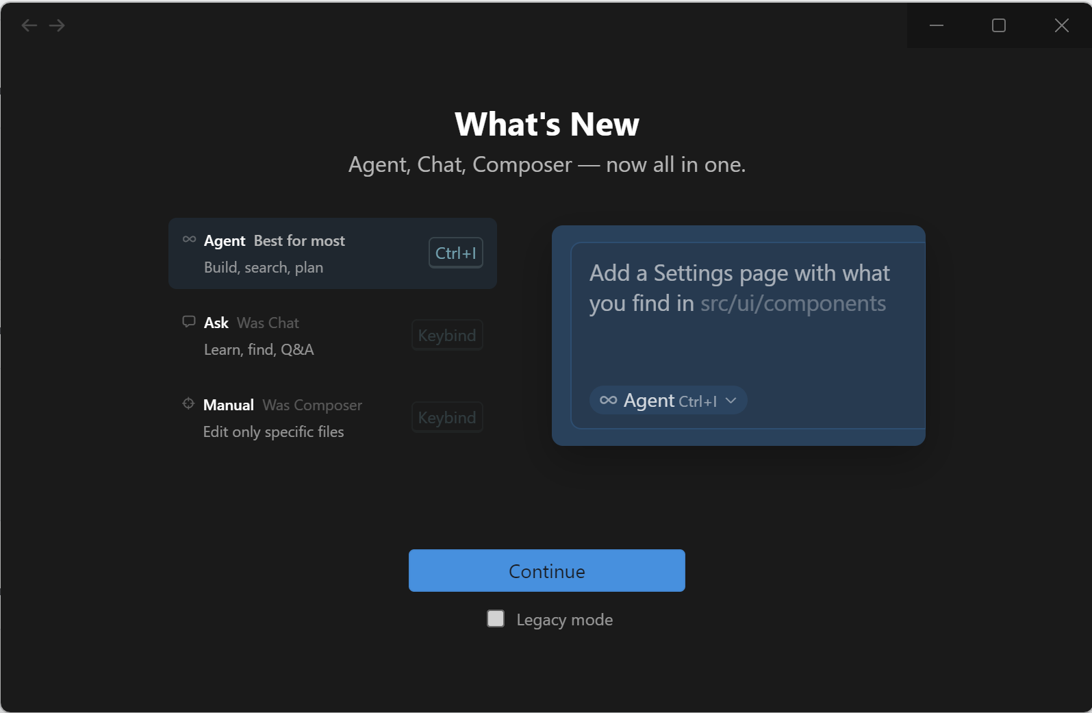 cursor（0.49）详解chat功能三大模式ask,agent,manual_cursor manual是什么模式?-CSDN博客