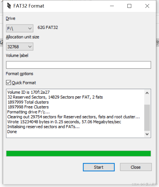 windows将U盘（F盘）格式化为FAT32命令format F: /FS:FAT32 这个方法 U盘不能超过32G_fat32 format-CSDN博客