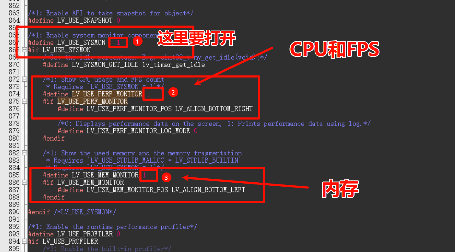 保姆教程之LVGL设置在屏幕上显示当前帧率（FPS）、内存使用、CPU使用和字体大小显示修改等_lvgl显示帧率-CSDN博客