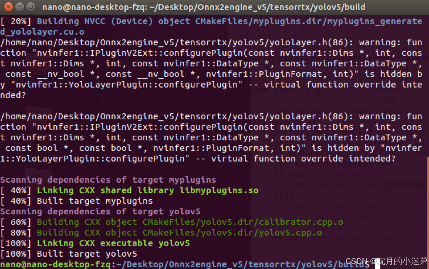 利用Jetson Nano 将Yolov5-5.0 pt转为Engine模型并部署,解决报错问题_pt转engine-CSDN博客