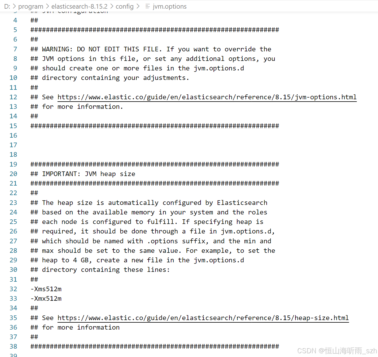 elasticsearch启动 There is insufficient memory for the Java Runtime Environment to continue.内存不足 ...