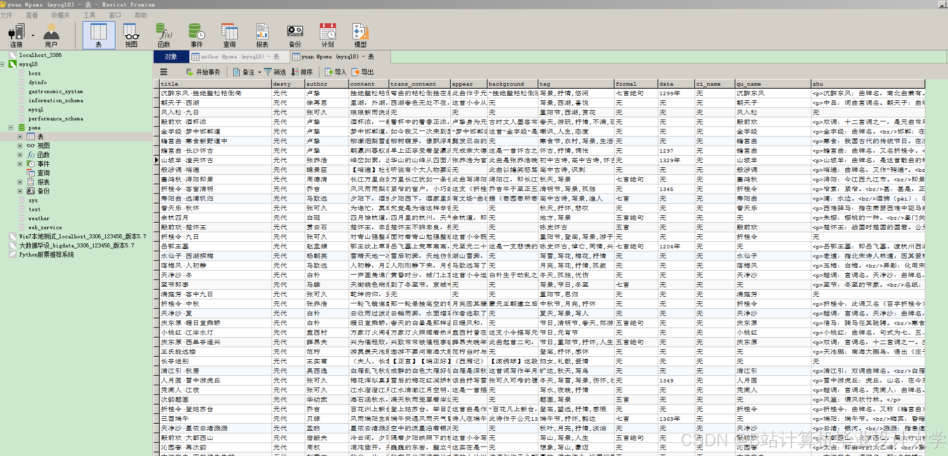 计算机毕业设计python中华古诗词知识图谱可视化 古诗词情感分析 大模型自动写诗 古诗词智能问答系统源码 Lw文档ppt讲解基于pytorch实现中医药领域知识图谱的智能问答系统