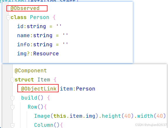 十一、【鸿蒙 NEXT】@Observed装饰器和@ObjectLink装饰器_鸿蒙observed和objectlink-CSDN博客
