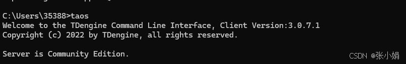 第一次windows使用TDengine_tdengine 安装-CSDN博客