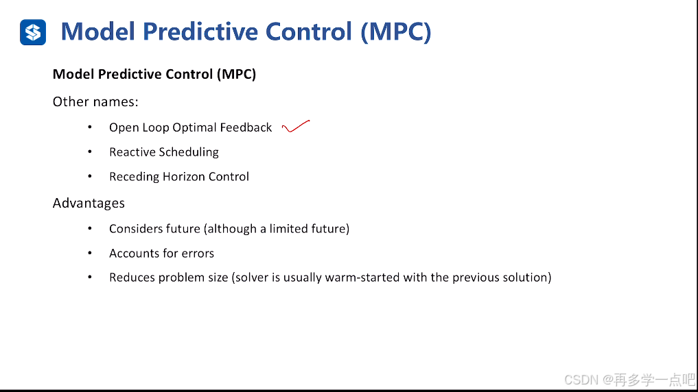 深蓝motion planning，L6MPC学习记录（2MPC与Linear MPC）_深蓝 mpc-CSDN博客