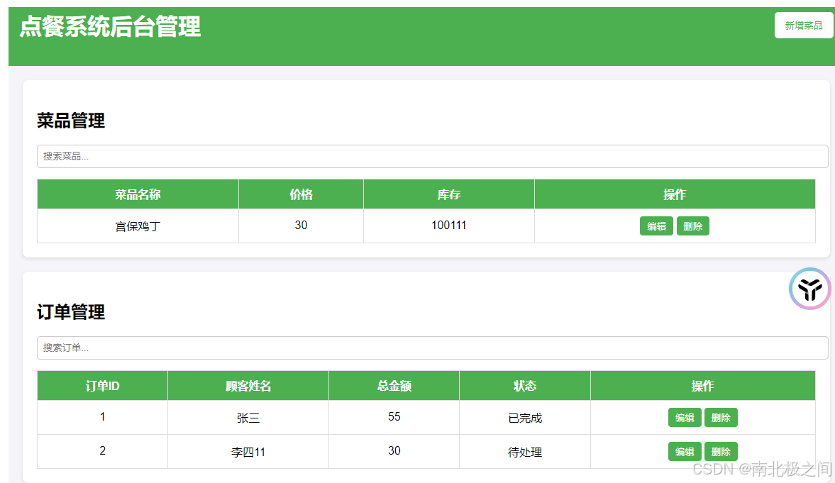 新手必看：用vuejs构建功能齐全的点餐后台管理系统，从零开始，打造你的第一个点餐系统后台，完整代码分享！前端开发入门，实现完整的点餐系统