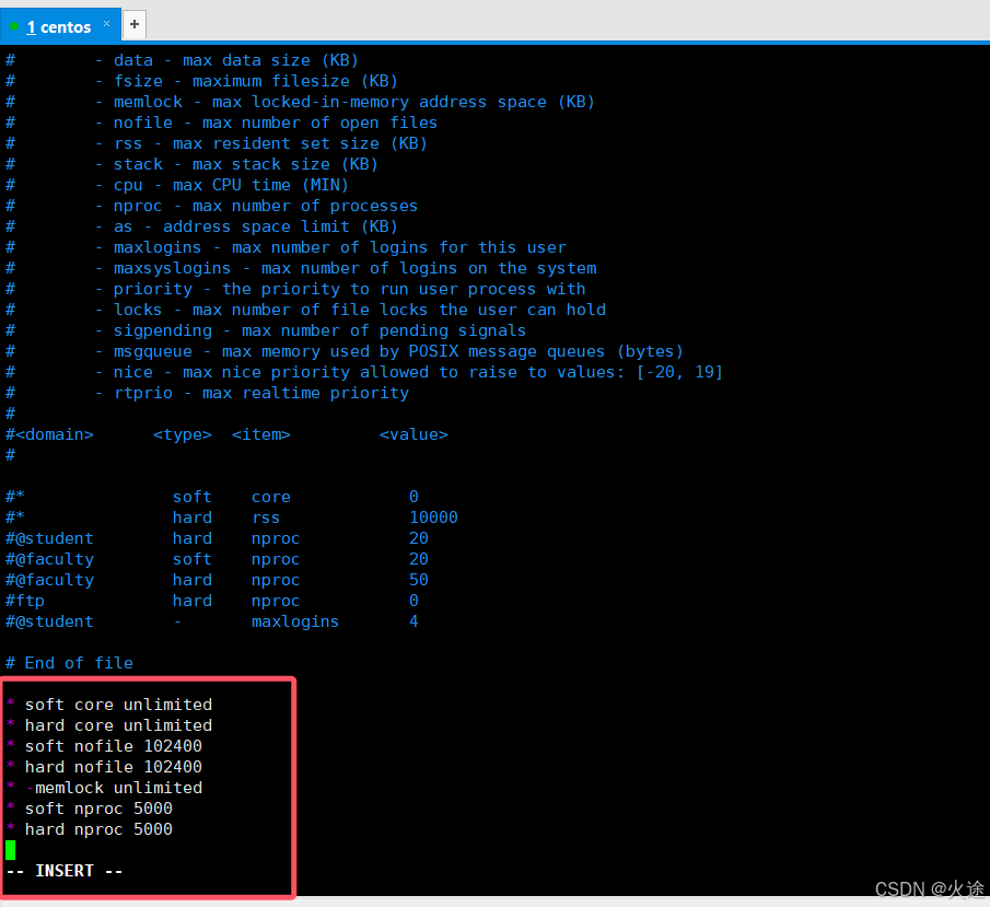 Linux系统学习（06）-Linux生产配置_limits.conf hard core 0-CSDN博客