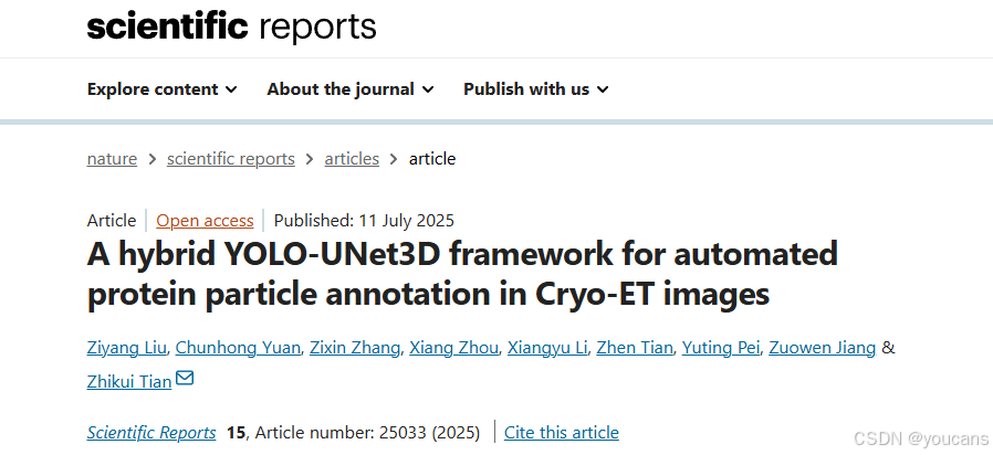 【医学影像 AI】用于 Cryo-ET图像蛋白质颗粒自动标注的混合YOLO-UNet3D框架_a hybrid yolo unet-CSDN博客