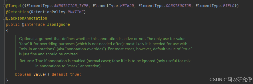 详细分析Java中@JsonIgnore注解的基本知识，用于排除特定元素（附Demo）-CSDN博客