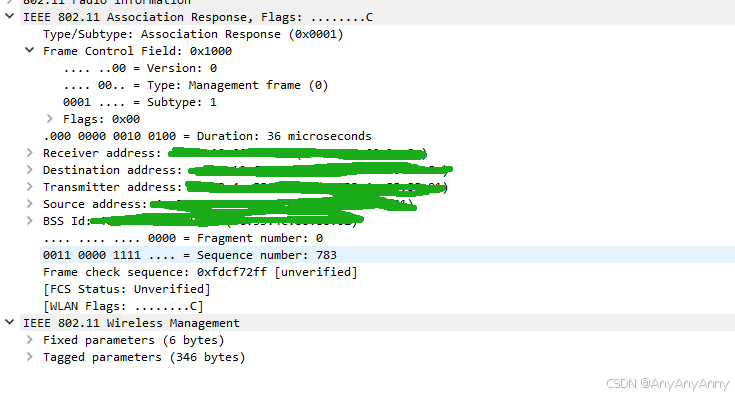【Wi-Fi】WLAN Association Request Vs Association Response_wlan ...