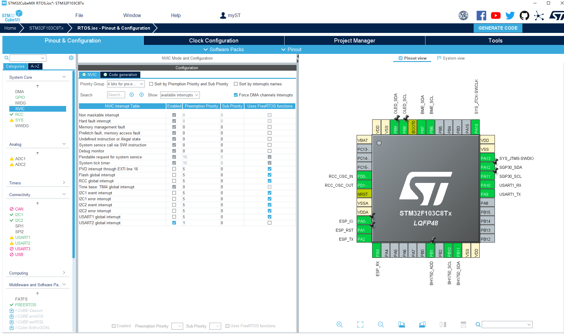 【STM32 FreeRTOS Cubemx 应用记录1】FreeRTOS的基础搭建_cubemx配置freertos-CSDN博客