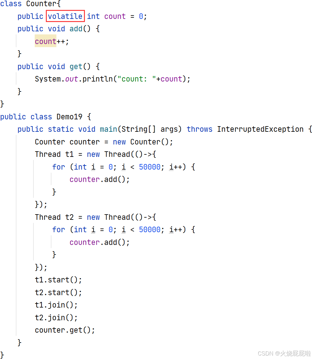 【JavaEE初阶】线程安全之内存可见性-＞volatile,wait(),notify()-CSDN博客
