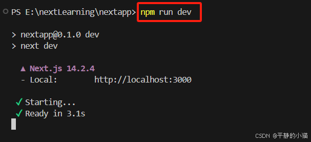 如何创建第一个Next项目，使用 Next.js Cli 快速搭建和运行 Web 应用_创建next项目-CSDN博客