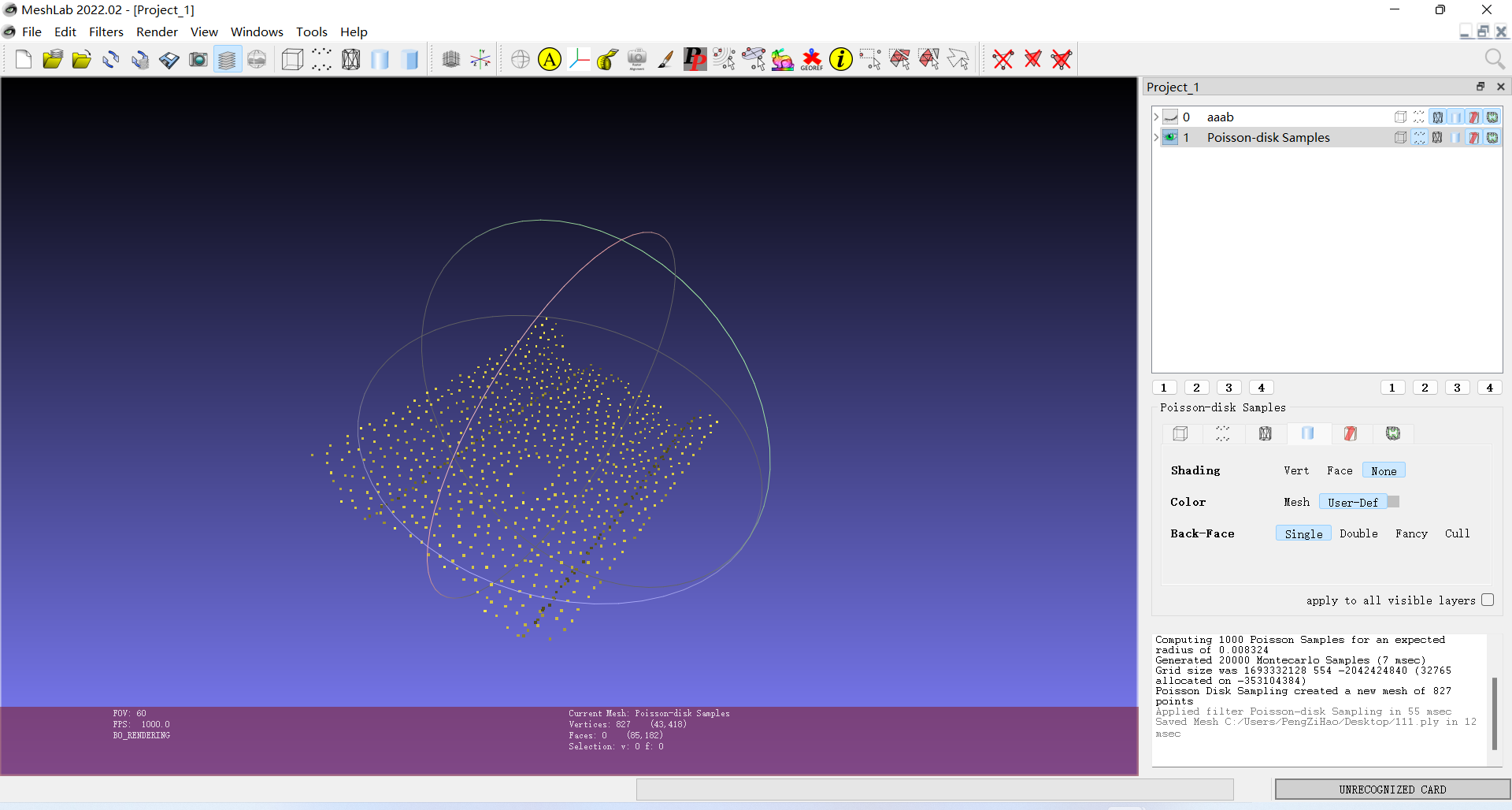 MeshLab使用技巧之Mesh与点云相互转换_mesh转点云-CSDN博客