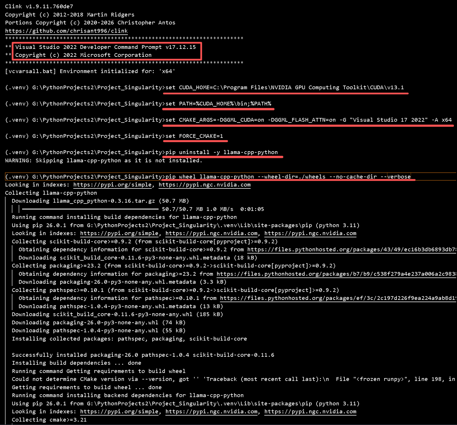 llama-cpp-python 编译 CUDA + Flash Attention 双加速 实战完整指南--Windows_llamacpp ...