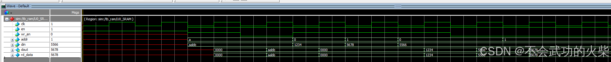 使用verilog代码实现RAM—单端口RAM_verilog ram-CSDN博客