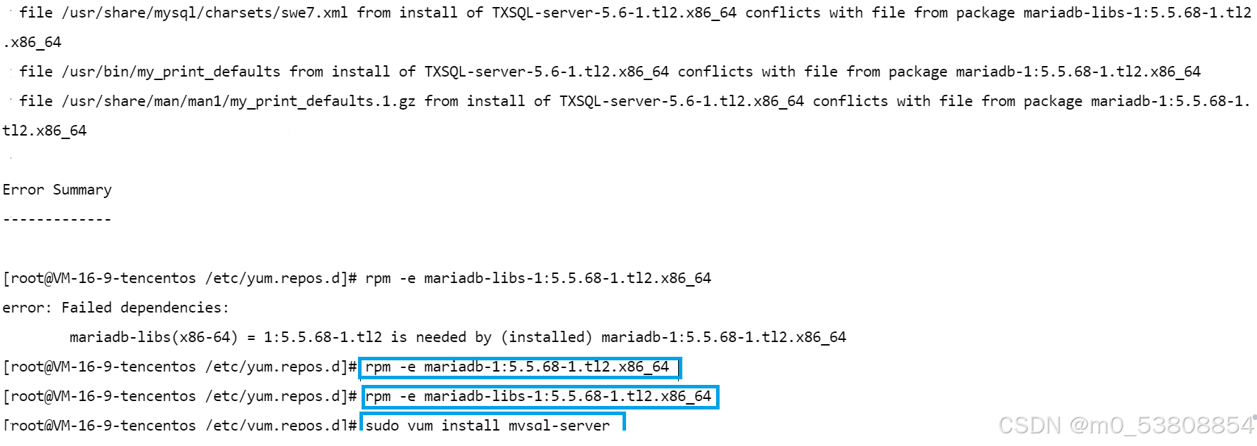 关于在Tencentos上安装mysql的一个过程_tencentos 安装mysql-CSDN博客