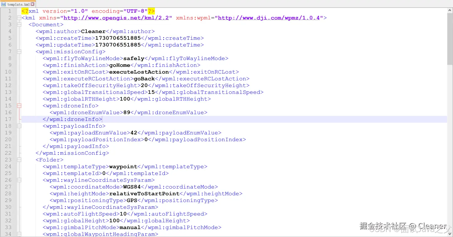 Java 生成与解析大疆无人机 KMZ 航线文件_java jaxbcontext解析kmz航线文件-CSDN博客