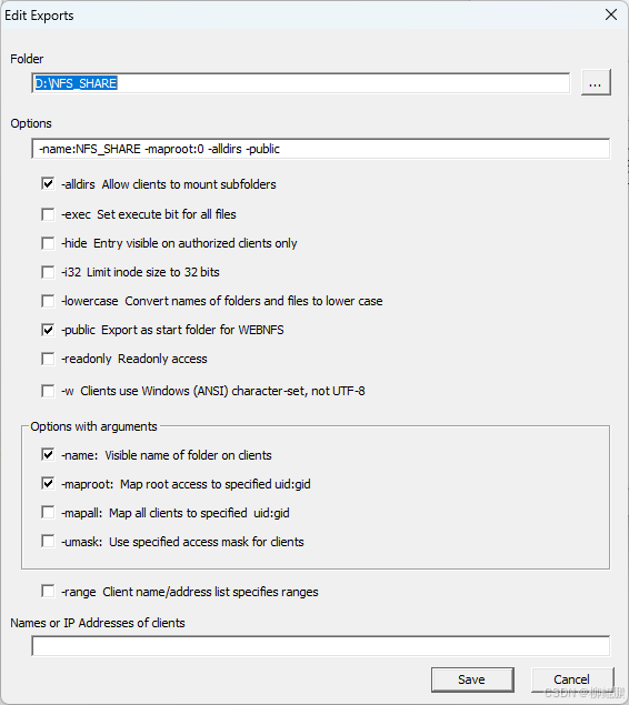 WINDOWS hane NFS配置可写办法_hanewin nfs设置-CSDN博客