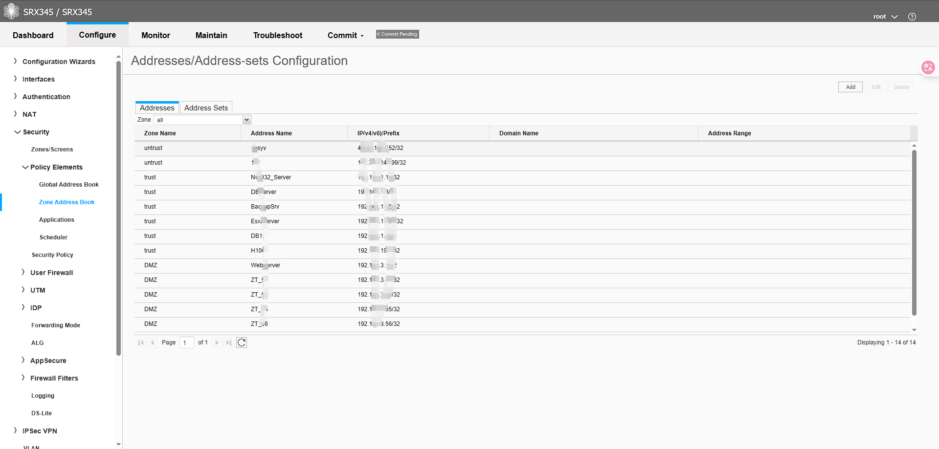 Juniper SRX345 Web Device Manager （J-web）防火墙配置-图文教程_juniper防火墙web配置-CSDN博客