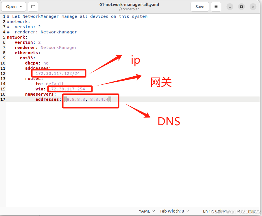 Ubuntu22.04 修改静态ip_ubuntu配置静态ip地址-CSDN博客