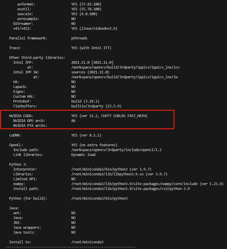 opencv编译&运行报错version libcudnn_ops_infer.so.8 not defined in file libcudnn_ops_infer.so.8 with ...