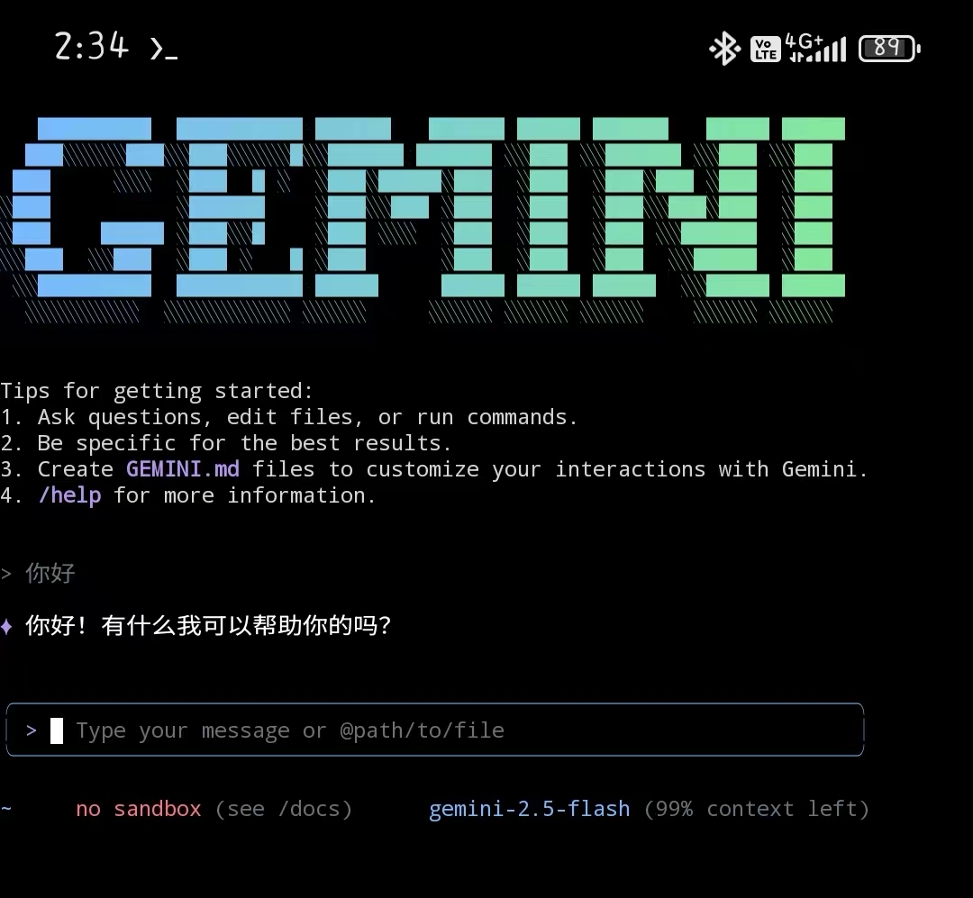 在Termux中安装和使用Google Gemini CLI的完整指南_gemimi cli-CSDN博客