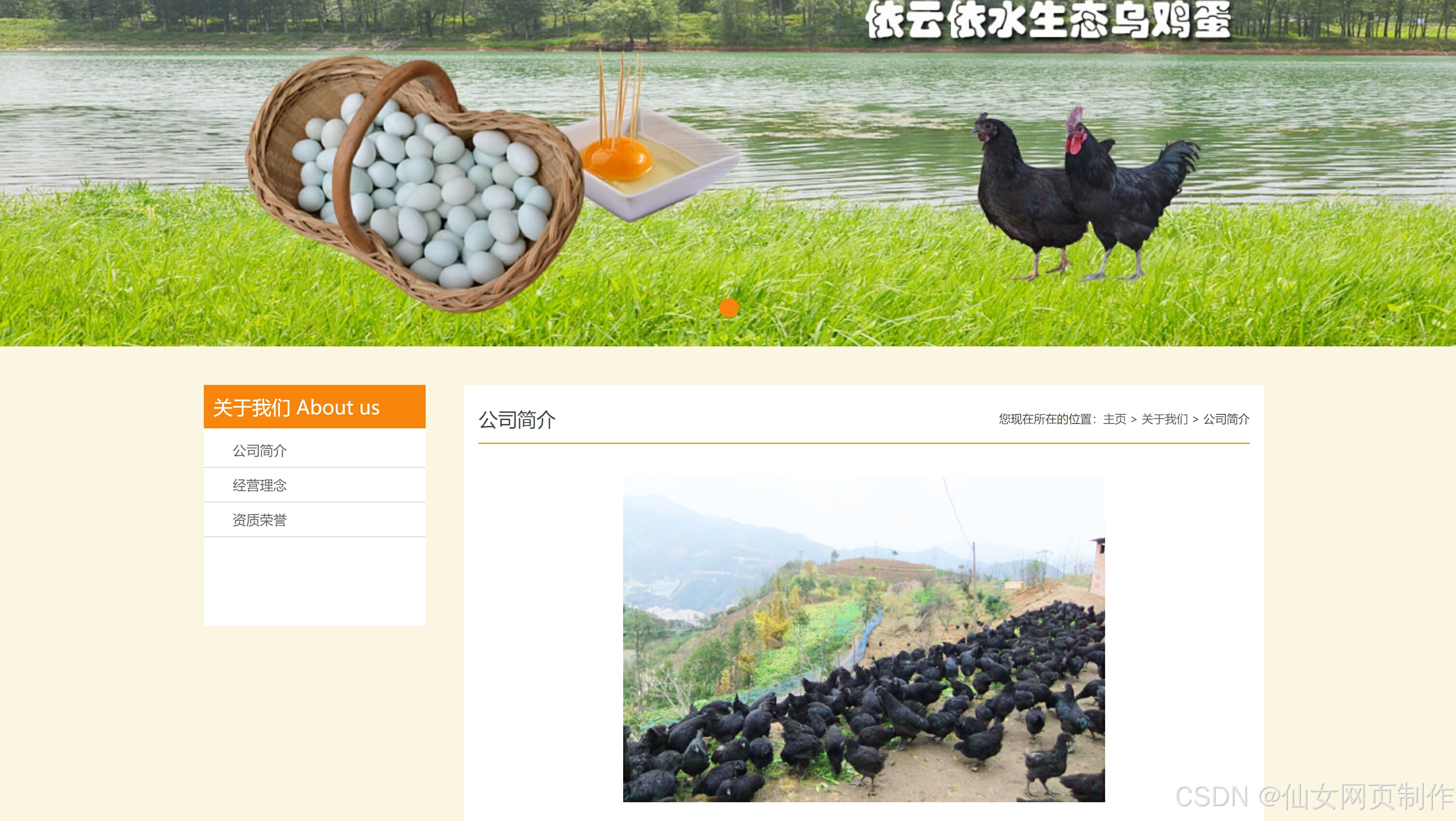 438.大学生HTML期末大作业 —【养殖农产品企业网站模板(10页)】 Web前端网页制作 html+css+js-CSDN博客