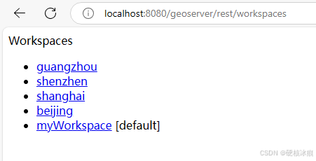 [GeoServer] 调用 REST API（1）工作区_geoserver api-CSDN博客