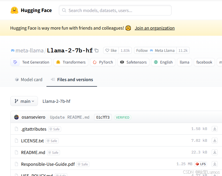 在 Hugging Face 上下载和使用 LLaMA 模型_huggingface申请llama-CSDN博客