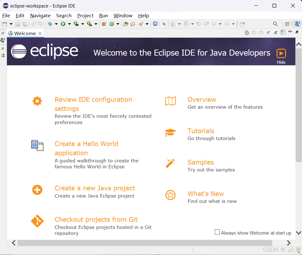 Eclipse IDE for Java Developers - 2024-06-CSDN博客