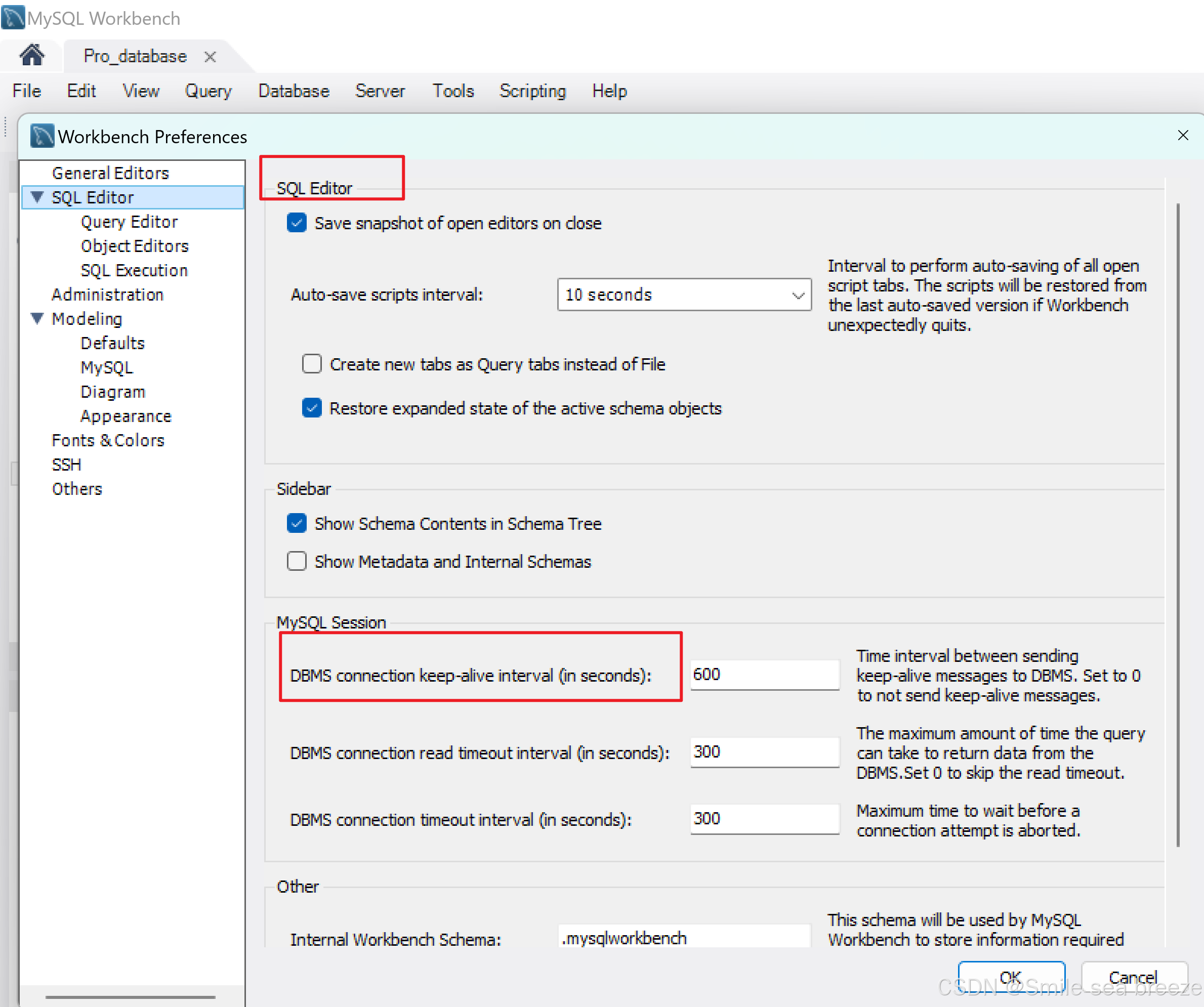 MySQL Workbench 设置调整客户端超时设置以避免连接中断_mysql workbench 设置超时时间-CSDN博客