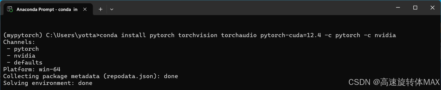 用Conda下载PytorchGPU版本时出现CondaHTTPError:HTTP 000 CONNECTION FAILED for url错误解决方法_conda pytorch 连不 ...