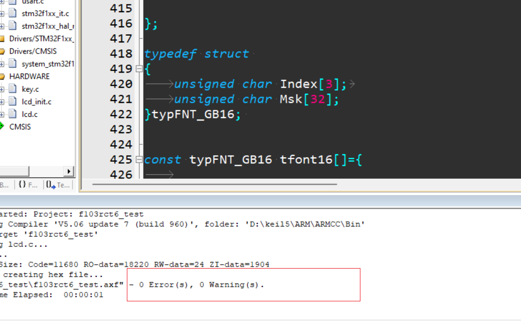 stm32HAL库移植中景园电子1.8寸LCD程序,UTF8编码格式下汉字显示编译报错问题_stm32 utf8字库-CSDN博客