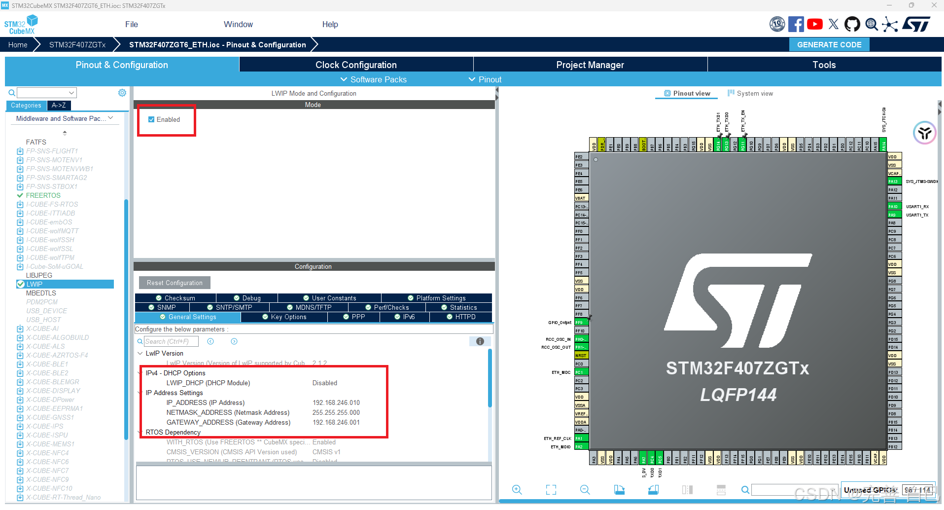 STM32CubeMX配置LWIP+FreeRTOS实现ping通_stm32cubemx freertos lwip-CSDN博客