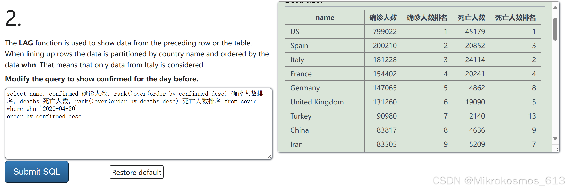 使用sql数据库进行数据分析sql数据分析 Csdn博客