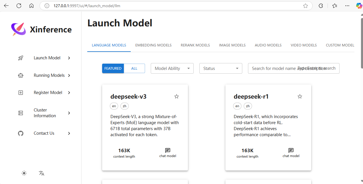 Windows本地部署Xorbits Inference模型平台【Xinference】亲测-CSDN博客