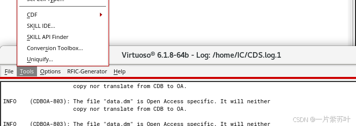 cadence IC618 将别人的工程库CDB转为OA_ic618 cdb转oa-CSDN博客