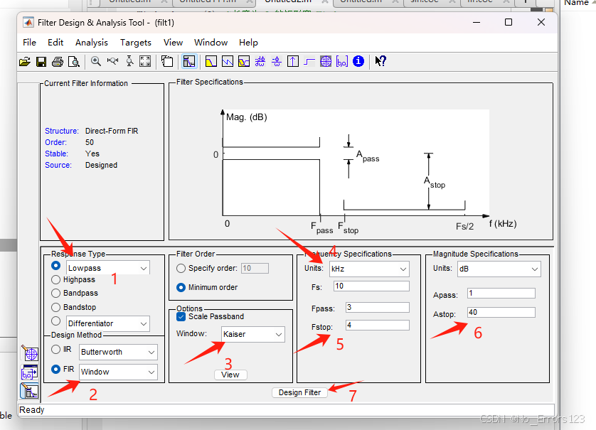 保姆教程HAL+STM32F4+MATLAB实现FIR数字低通滤波器_stm32 fir-CSDN博客