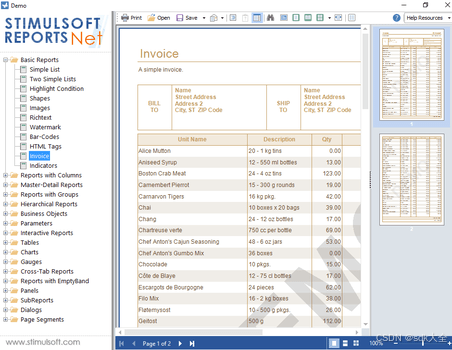 以有意义的格式显示报告指标-Stimulsoft Reports.NET 2025.3.1-CSDN博客
