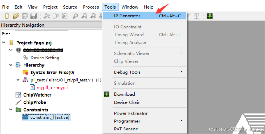 [米联派-安路飞龙DR1-FPSOC] FPGA基础篇连载-02使用安路TD开发工具创建FPGA工程_dr1m90geg484-CSDN博客
