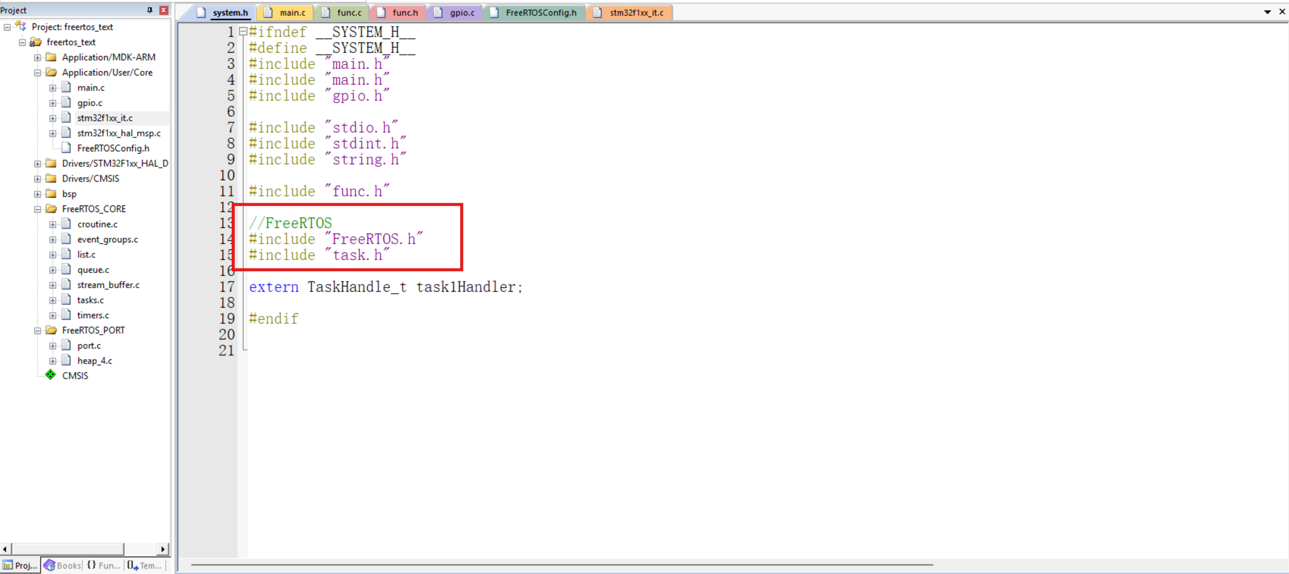 stm32f103c8t6+HAL+freeRTOS移植实操_stm32f103c8t6 freertos-CSDN博客