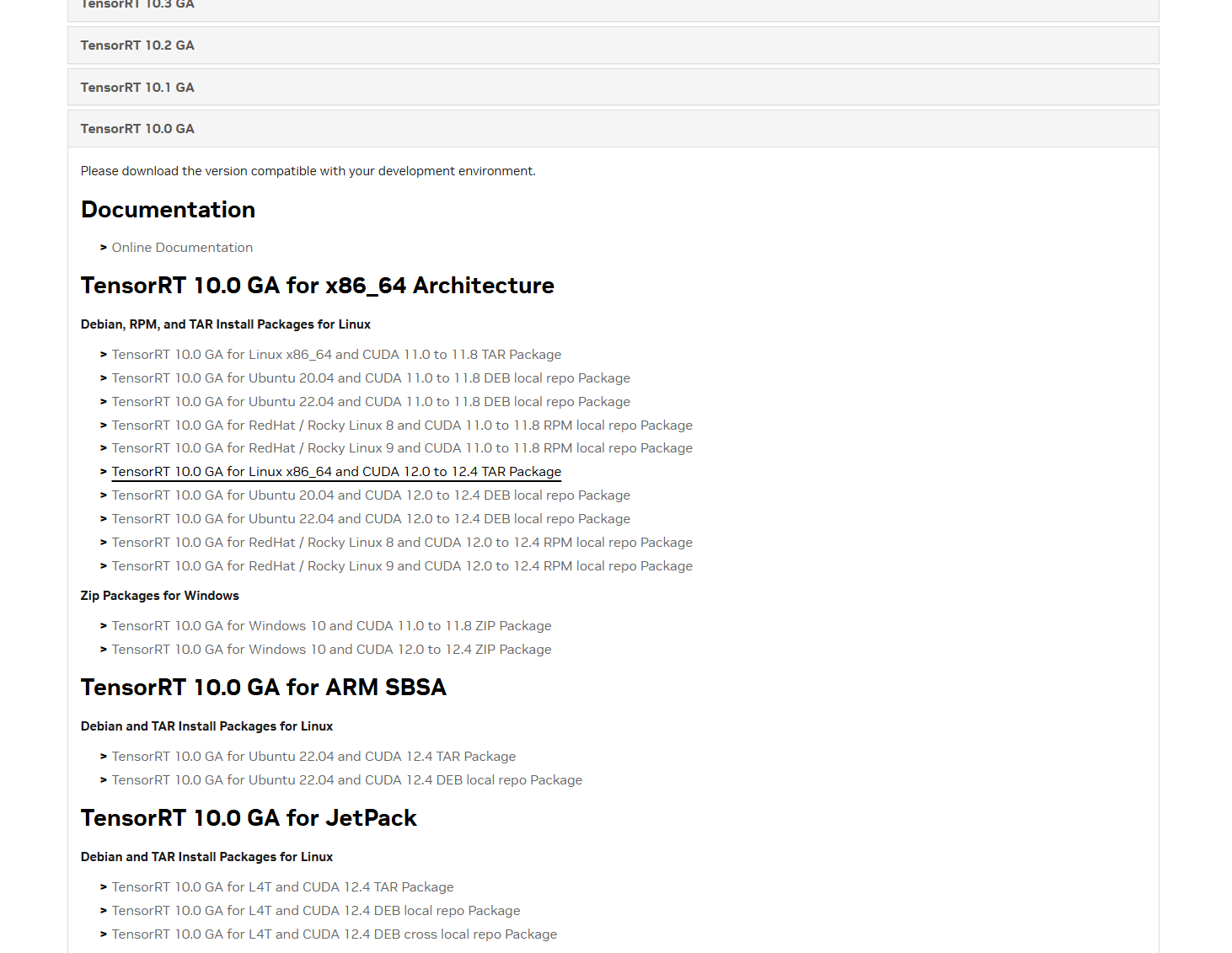 如何在Linux安装TensorRT-CSDN博客
