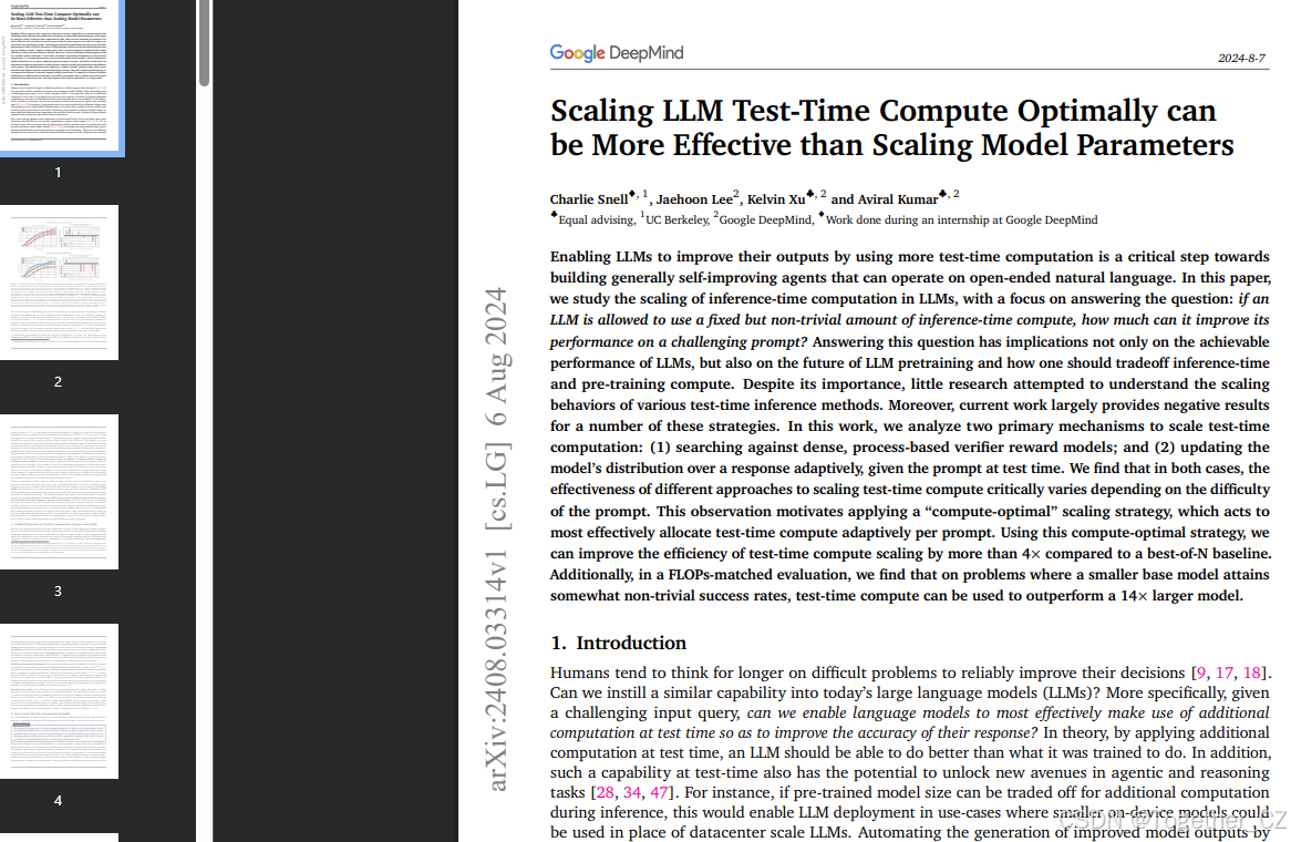 Scaling LLM Test-Time Compute Optimally can be More Effective than ...