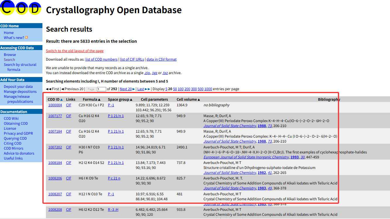 Materials Studio学习笔记（二十四）——计算化学中的COD数据库_cod晶体数据库-CSDN博客