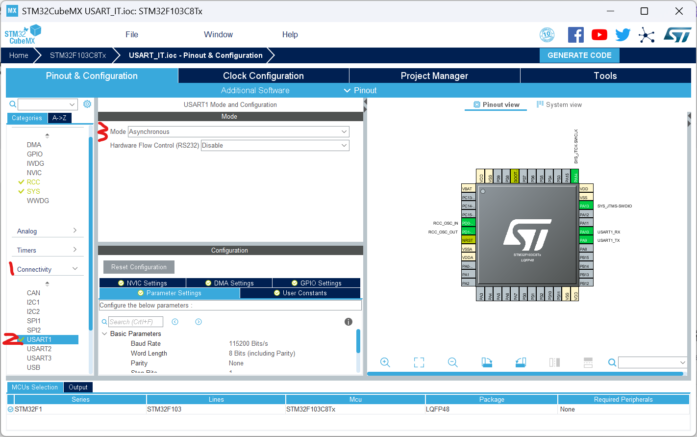 学习笔记（六）：基于STM32CubeMX的串口通信（DMA篇）_stm32mx 串口dma配置-CSDN博客