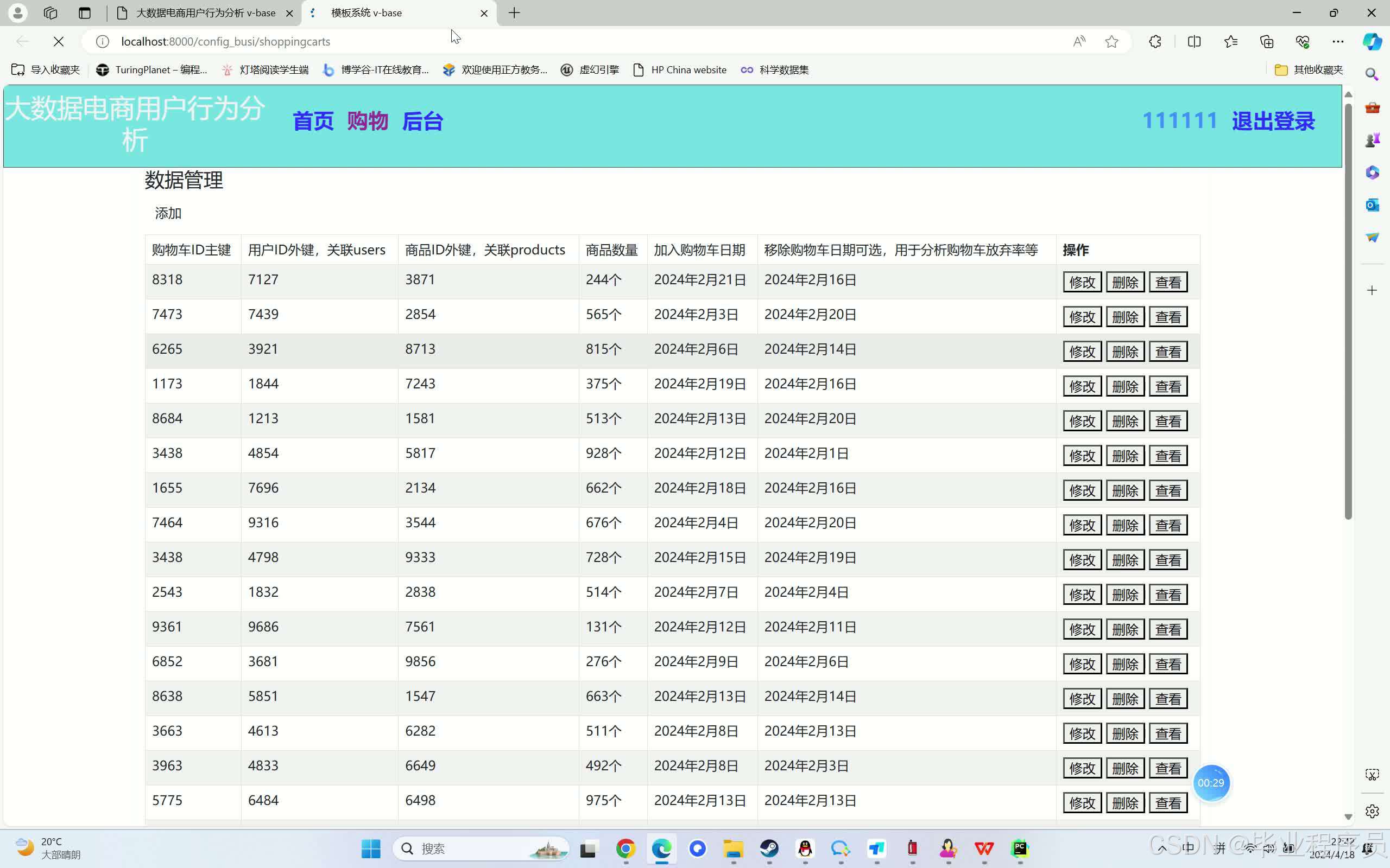 基于python的大数据电商用户行为分析基于python的用户数据分析 Csdn博客
