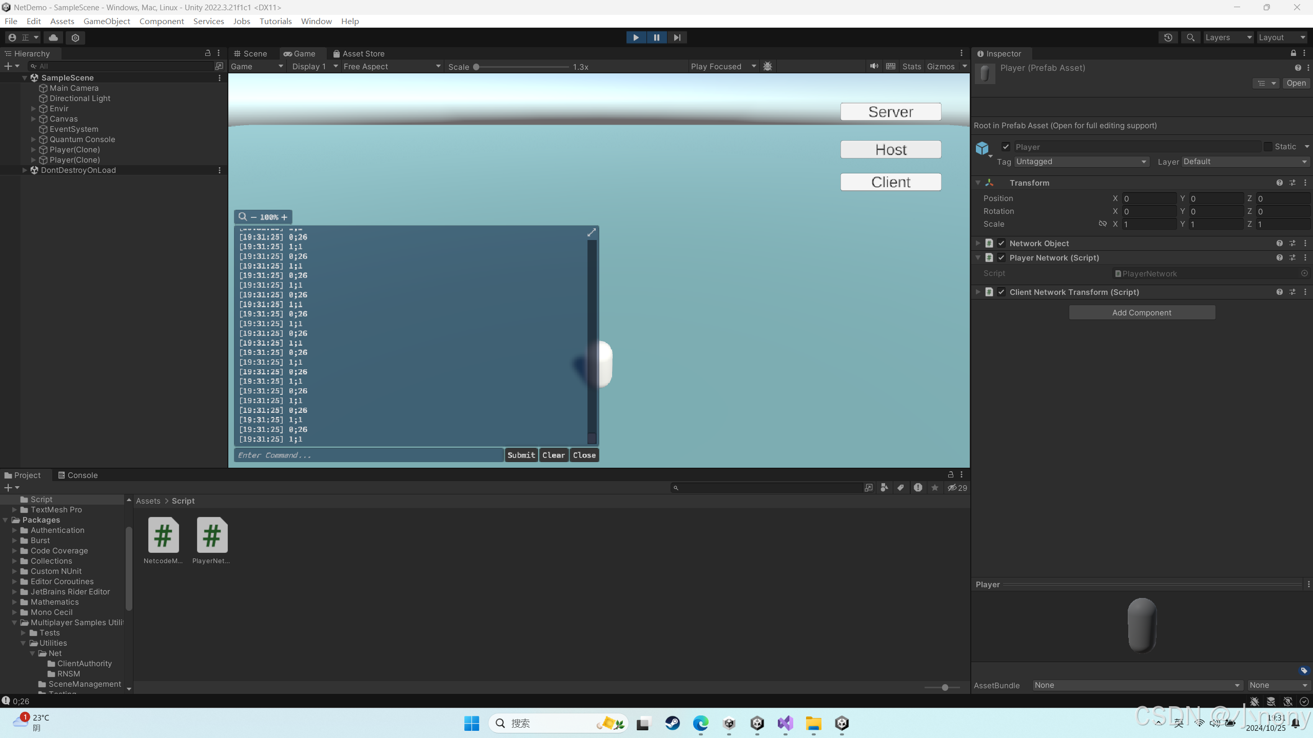 Unity_Netcode_unity netcode-CSDN博客