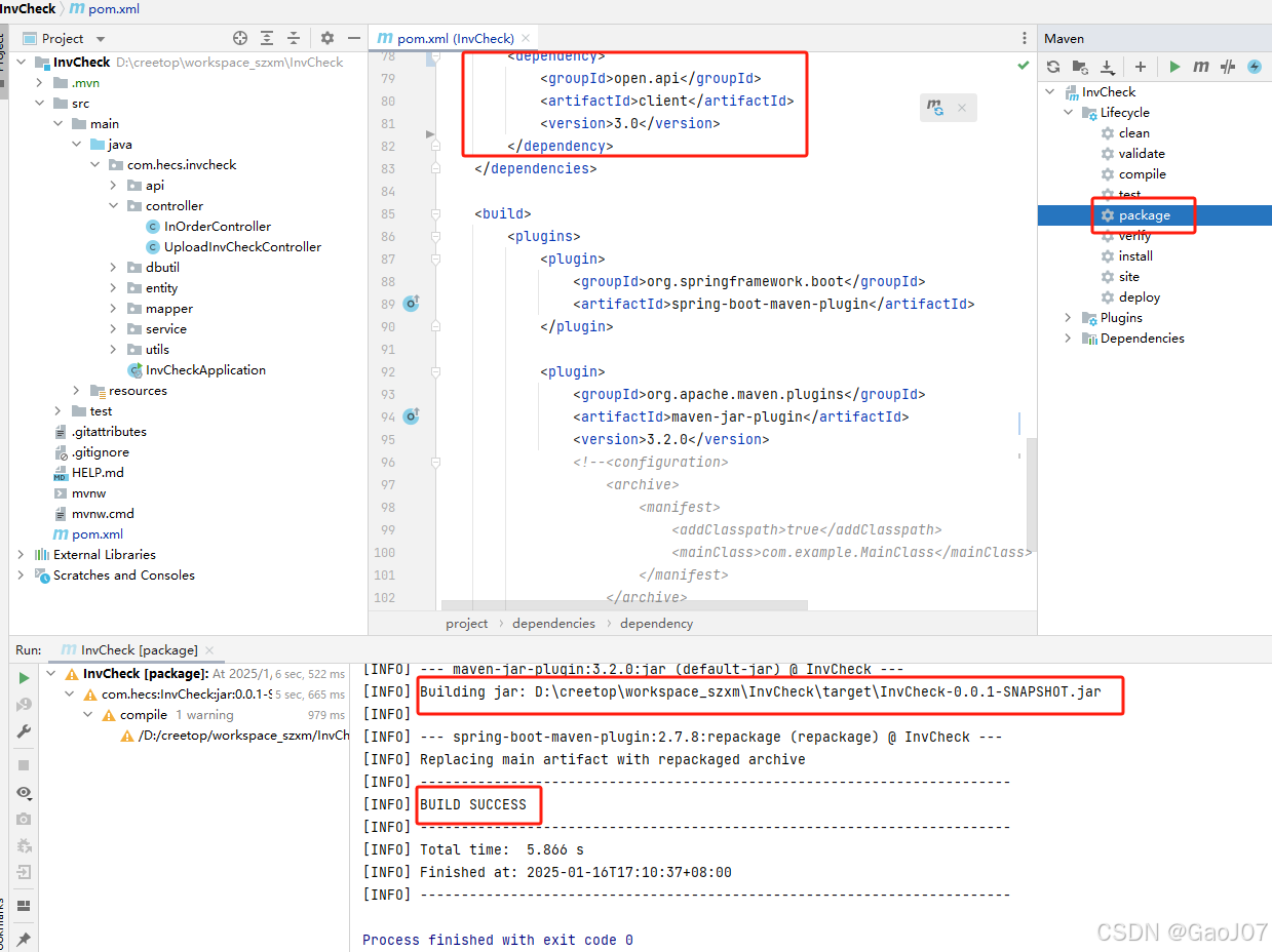 SpringBoot有外部依赖如何打运行Jar包_springboot怎么把依赖打到jar包里-CSDN博客