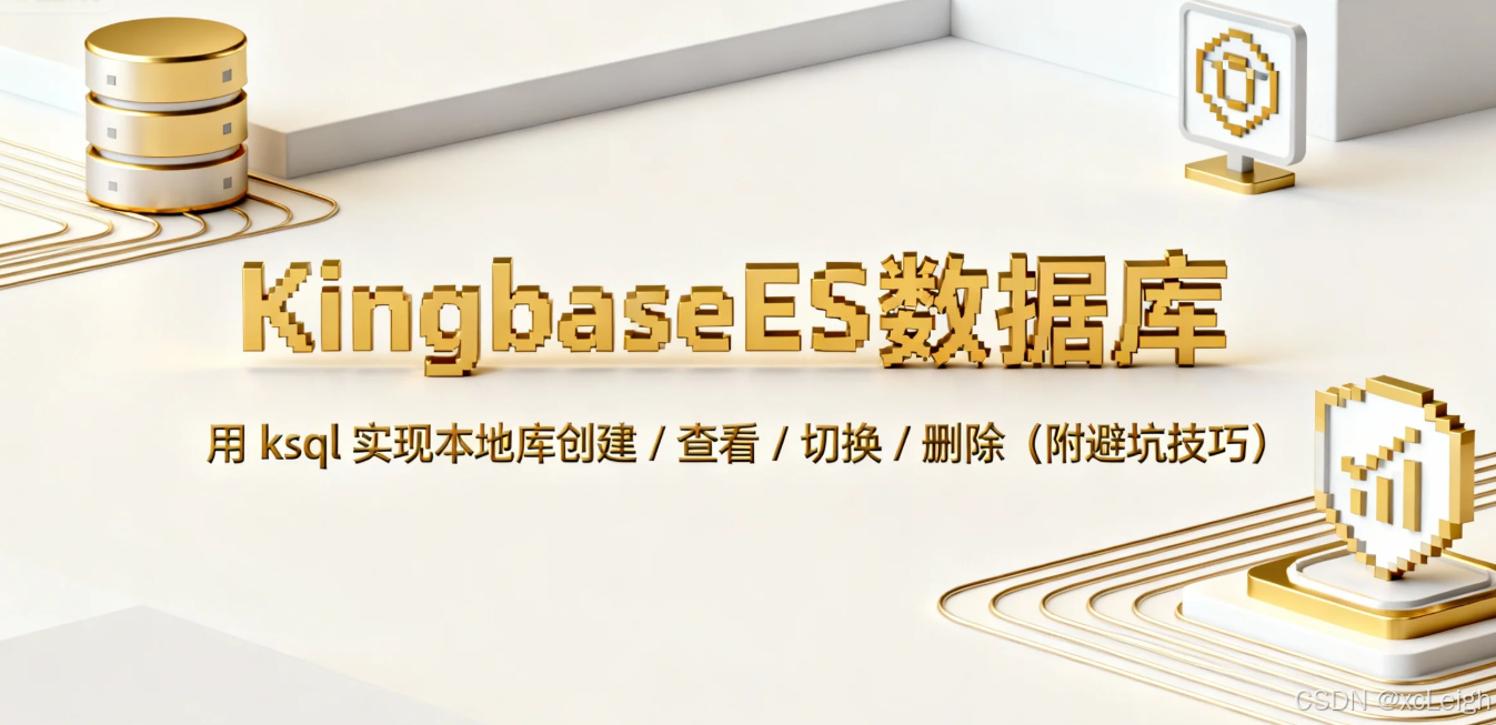 KingbaseES数据库：用 ksql 实现本地库创建 / 查看 / 切换 / 删除（附避坑技巧）_使用ksql倒库-CSDN博客